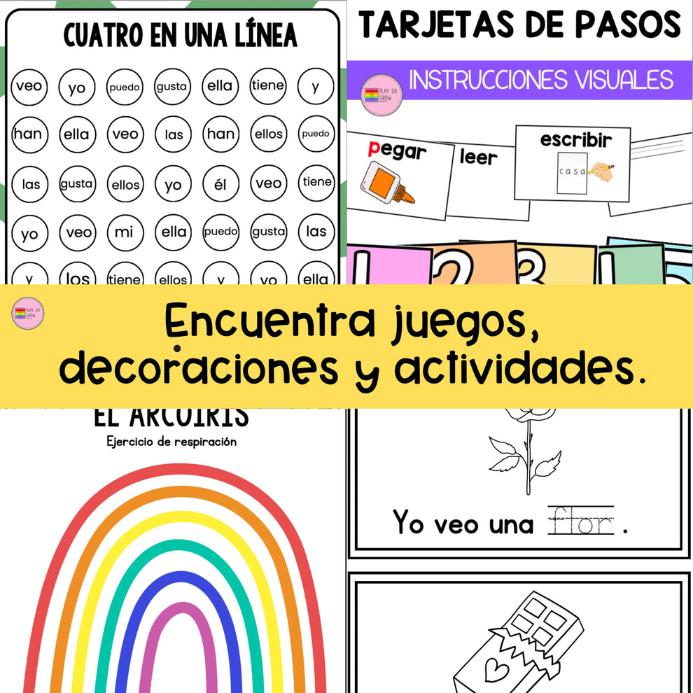 MEGA PAQUETE #1 ACTIVIDADES PREESCOLAR Y PRIMARIA – Play Do Grow