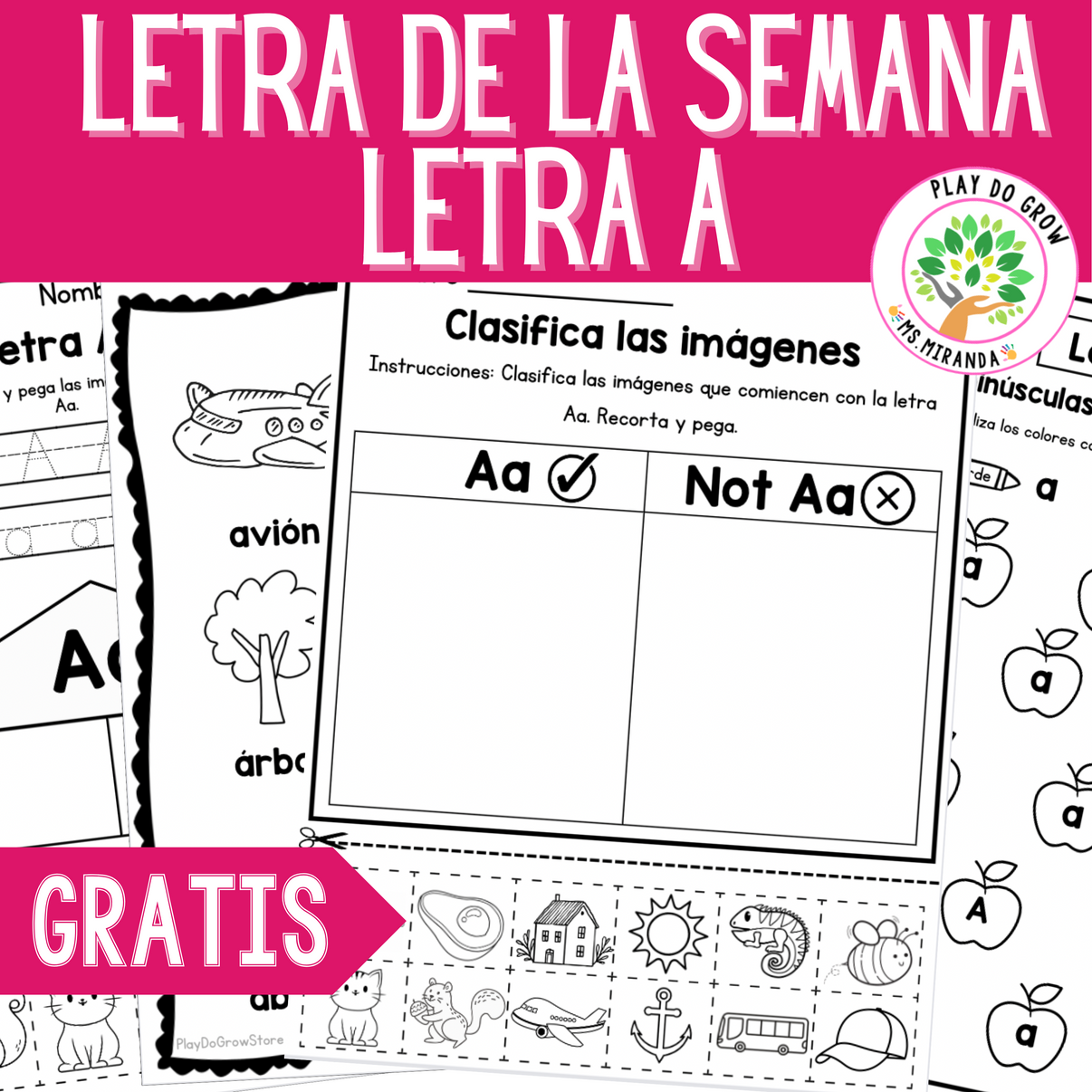 Letra A - Letra de la Semana. GRATIS HOJAS DE TRABAJO | PreK & Kinderg ...