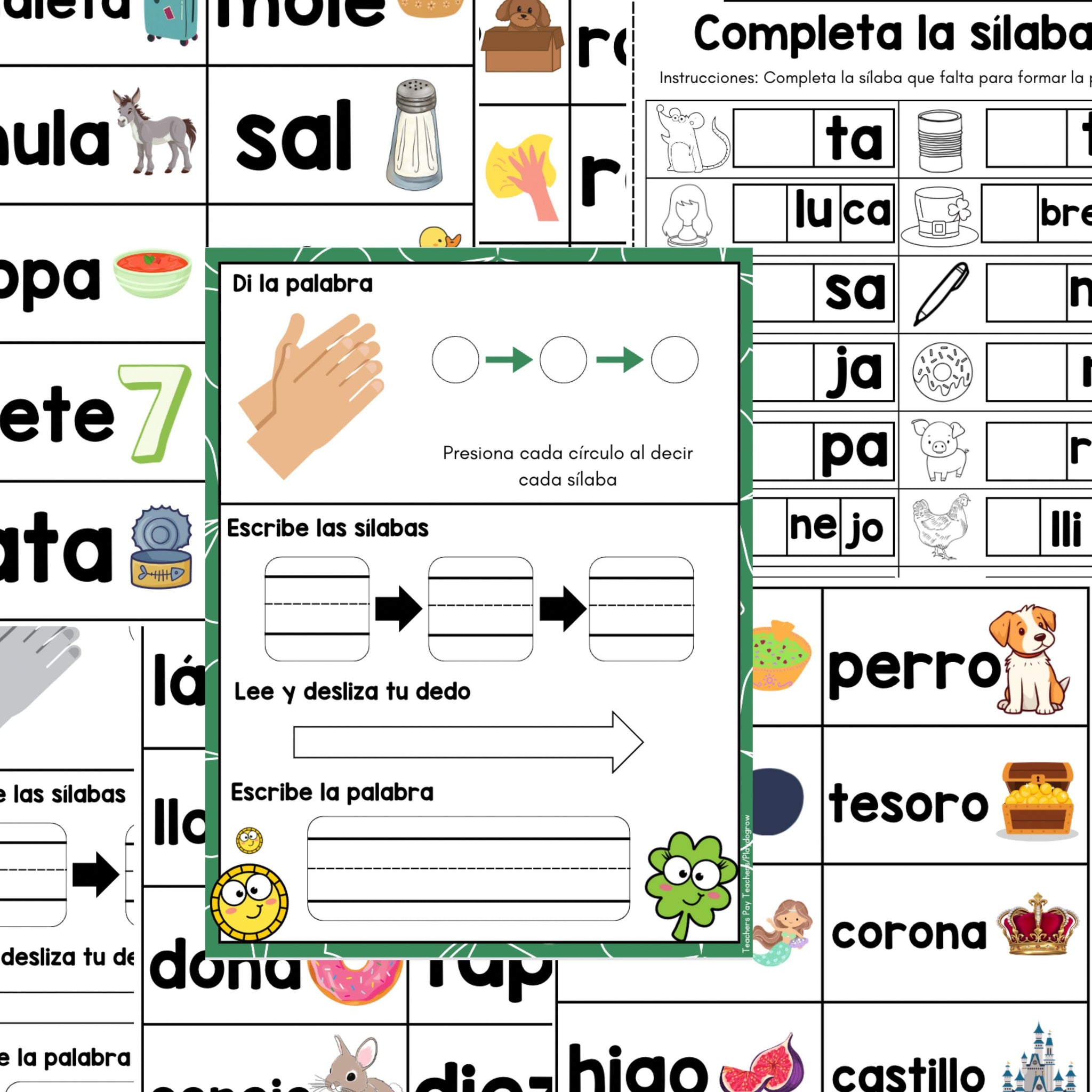 Leyendo Sílabas - Día de San Patricio | Preescolar y Primaria – Play Do ...