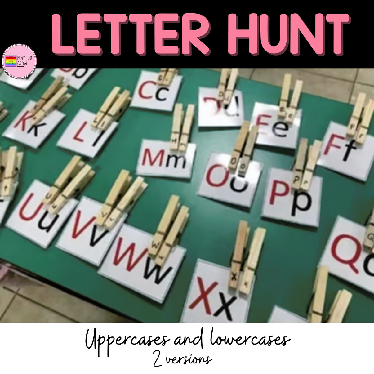 Letter Hunt | Uppercase and Lowercase – Play Do Grow